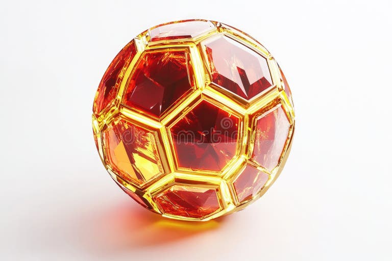 Gemstone Soccer Ball stock illustration. Illustration of reflection ...