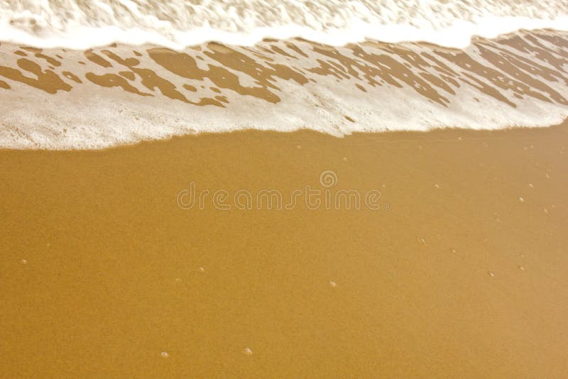Shiny Tropic Sea Wave on Golden Beach Sand Stock Photo - Image of coast ...