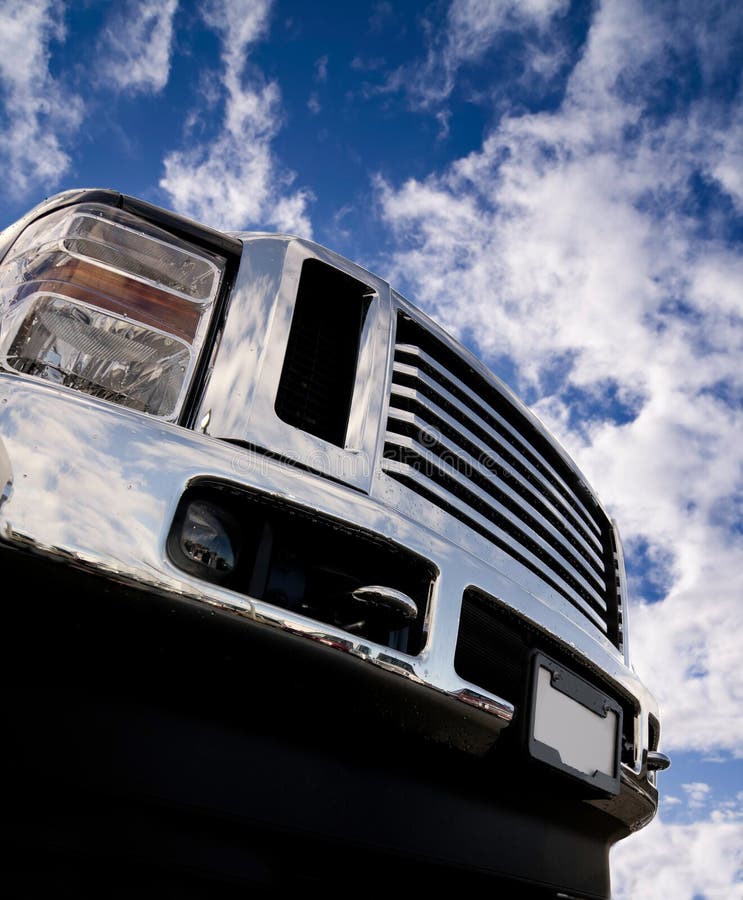 Shiny Truck Bumper stock photo. Image of angle, north - 13175162