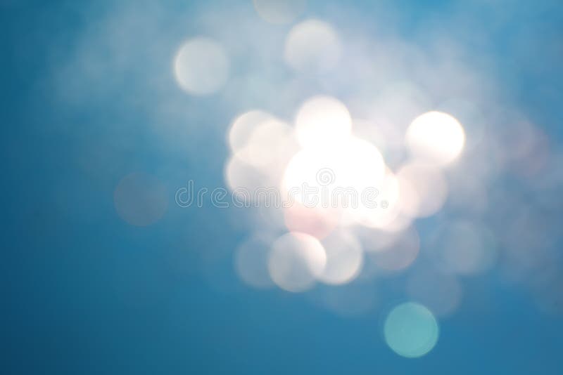 Shiny Turquoise Background with Magical Bokeh Effect Stock Image ...