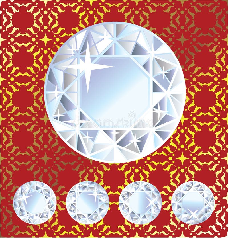 Shiny Vector Diamond Royal Background Stock Vector - Illustration of ...