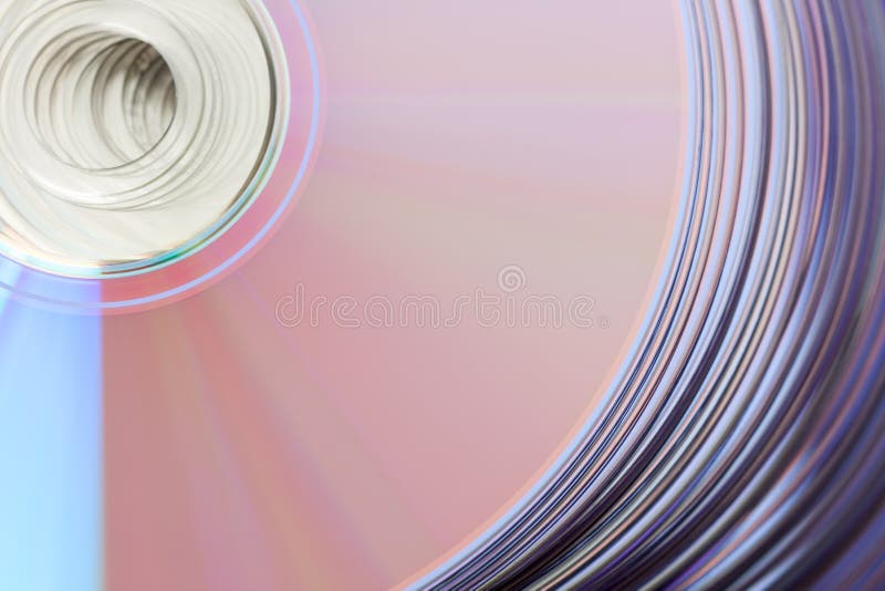 Shiny violet CD DVD tower stock image. Image of disk - 25768697