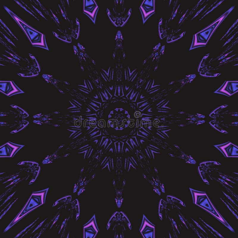 Shiny Violet Vertical Curved Lines. Elegant Interior Design. Stock ...