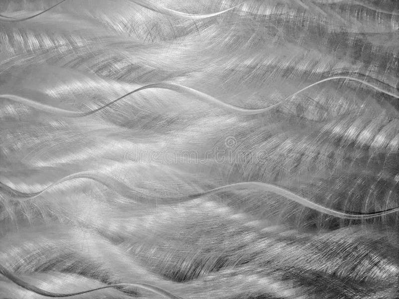Shiny Wave Pattern in Smooth Steel Stock Photo - Image of steel ...