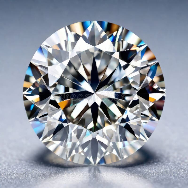 Shiny White Diamond with Reflections Stock Photo - Image of royal ...