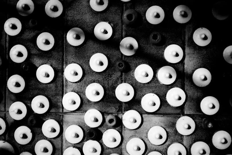 Shiny White Dot Texture Ceramic is Background. Stock Image - Image of ...