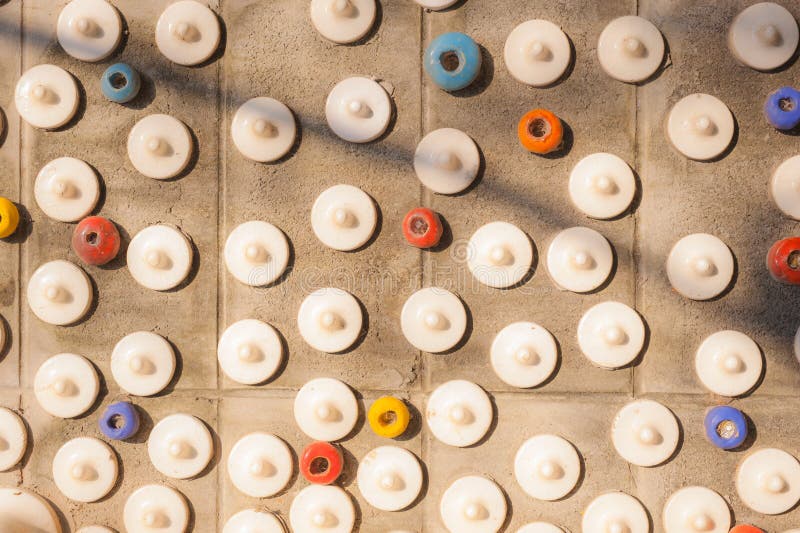 Shiny White Dot Texture Ceramic is Background. Stock Photo - Image of ...