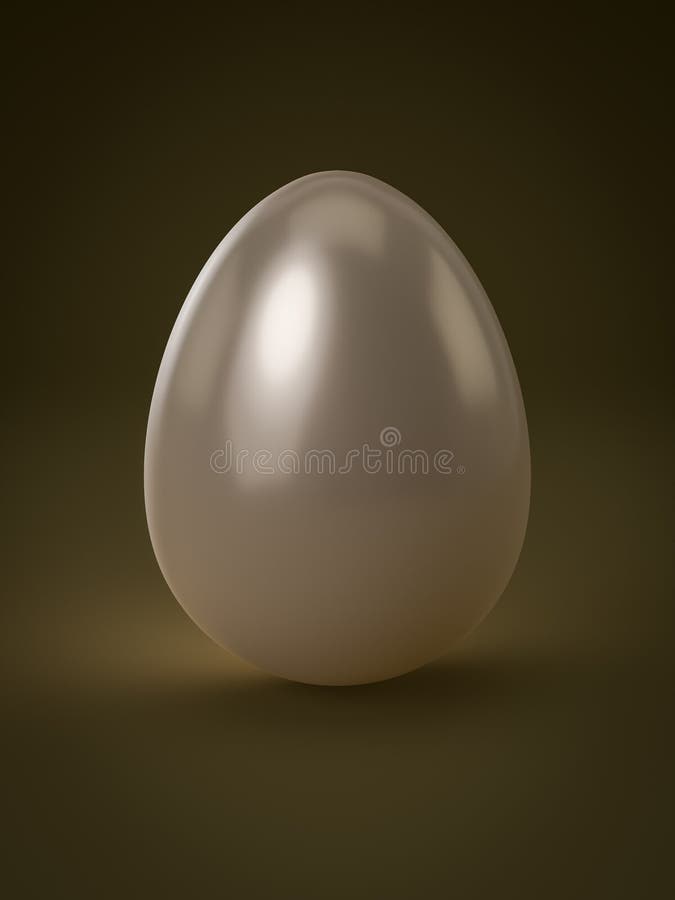Shiny white egg isolated stock illustration. Illustration of standing ...