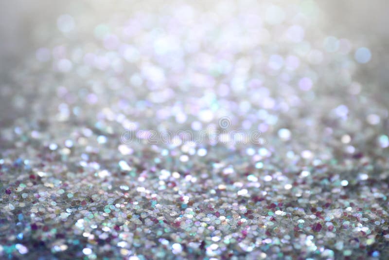 Shiny White Glitter As Background. Bokeh Effect Stock Image - Image of ...