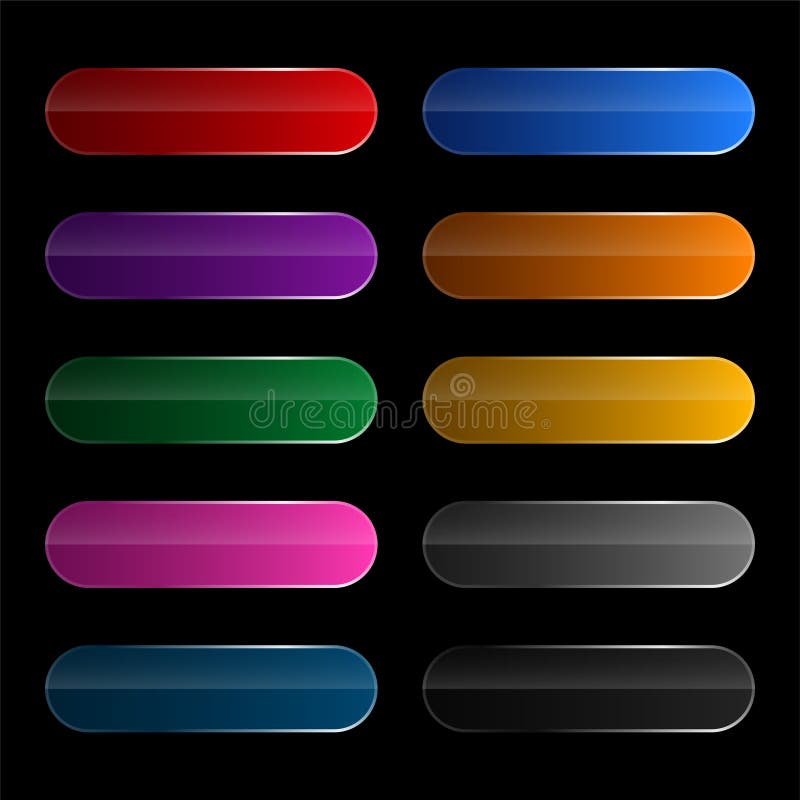 3D Rounded Buttons stock vector. Illustration of lime - 30845371