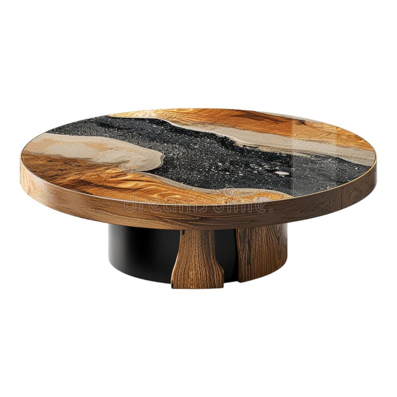 Shiny Wooden Table on Transparent Background - Ai Generated Stock ...