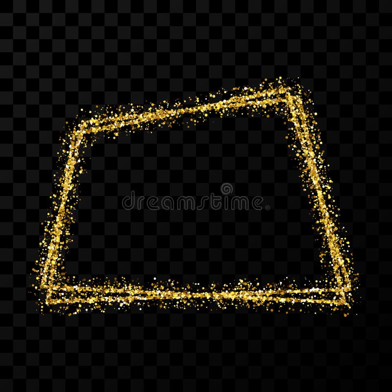 Metallic Double Line Gold Frame Stock Illustrations – 92 Metallic ...