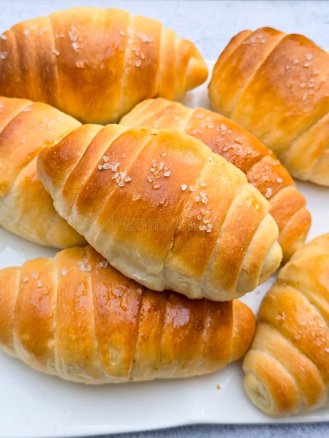Japanese Sea Salt Butter Bread Rolls Stock Photos - Free & Royalty-Free ...