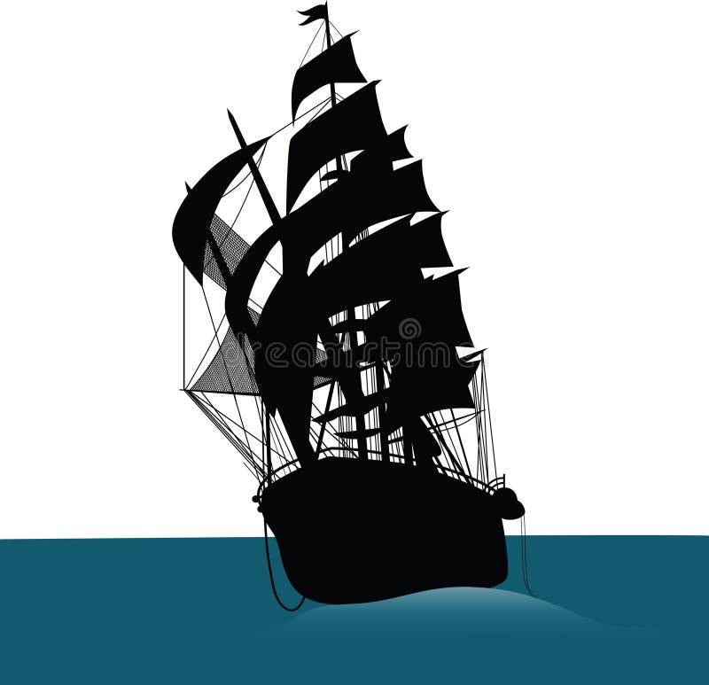 Ship-Shape stock vector. Illustration of front, profile - 5179820