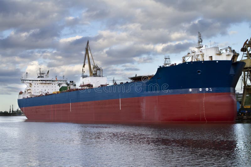 Auto carrier ship at sea stock image. Image of bulk, international ...