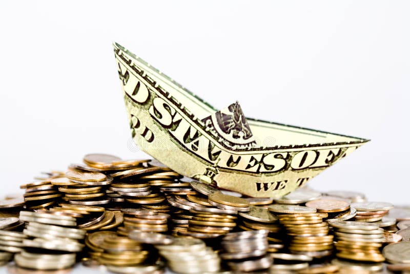 Ship made of money stock photo. Image of luck, money, debt - 4161408