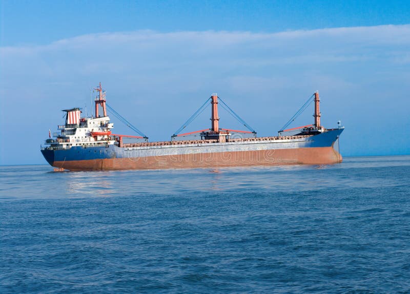 Small ferry cargo ship stock image. Image of haulage - 15904343