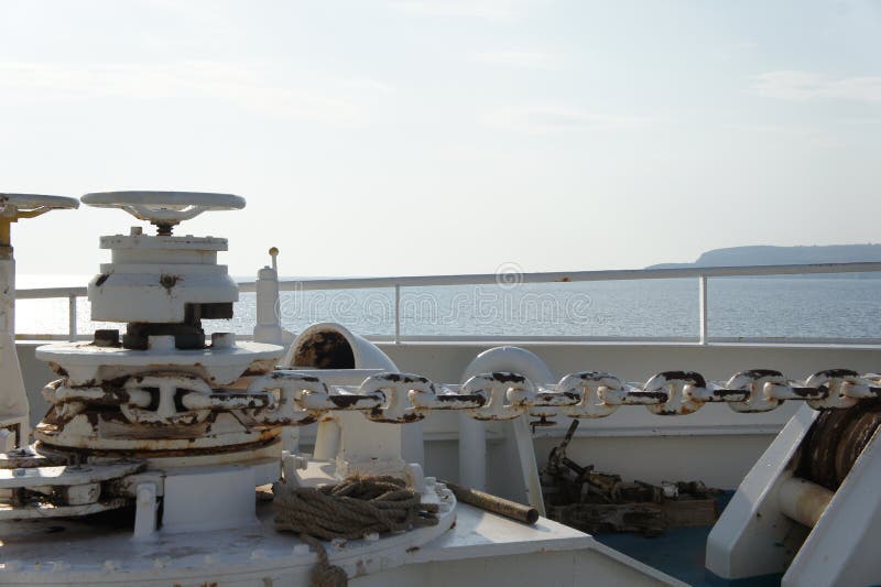 Ship anchor chain stock image. Image of ship, iron, transportation ...