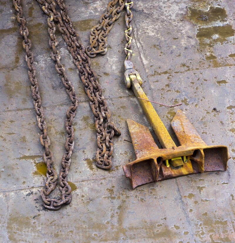 Ship anchor stock image. Image of merchant, jetty, pier - 30126723