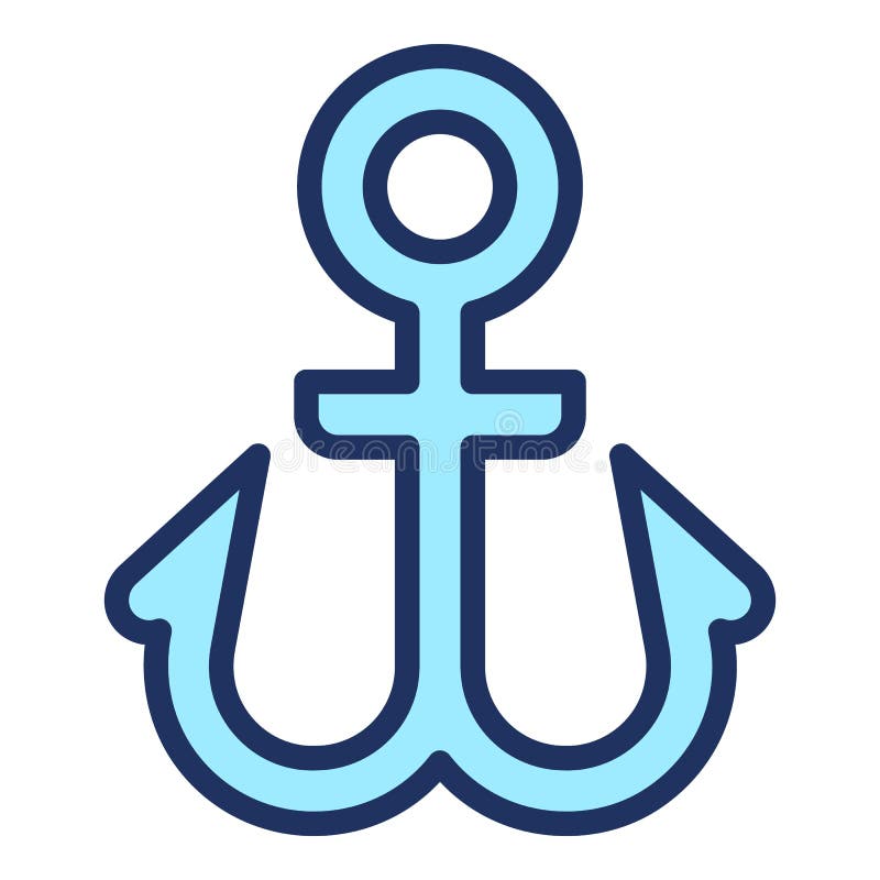 Ship Anchor Icon, Outline Style Stock Vector - Illustration of ...