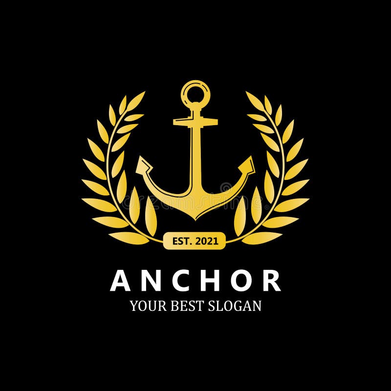 Ship Anchor Logo Icon Vector, Port, Retro Design Illustration Stock ...