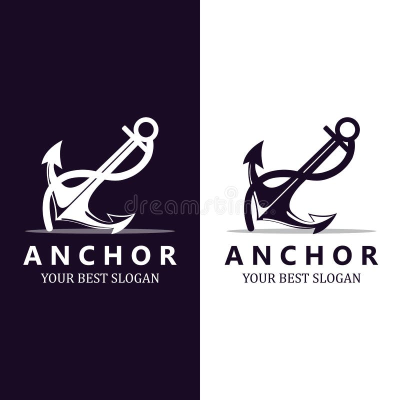 Ship Anchor Logo Icon Vector, Port, Retro Design Illustration Stock ...