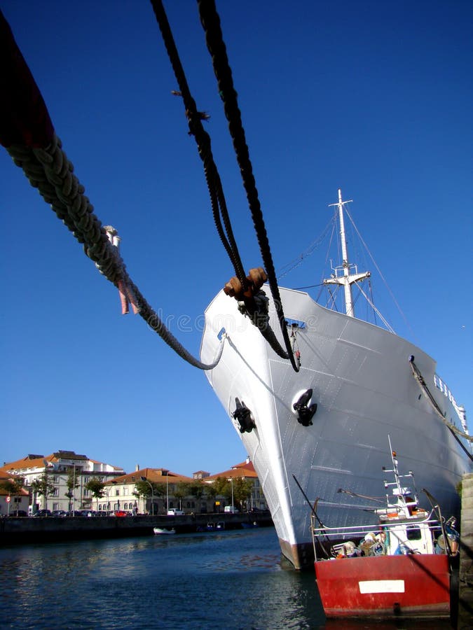 Ship anchored stock photo. Image of load, goods, carrier - 6389616