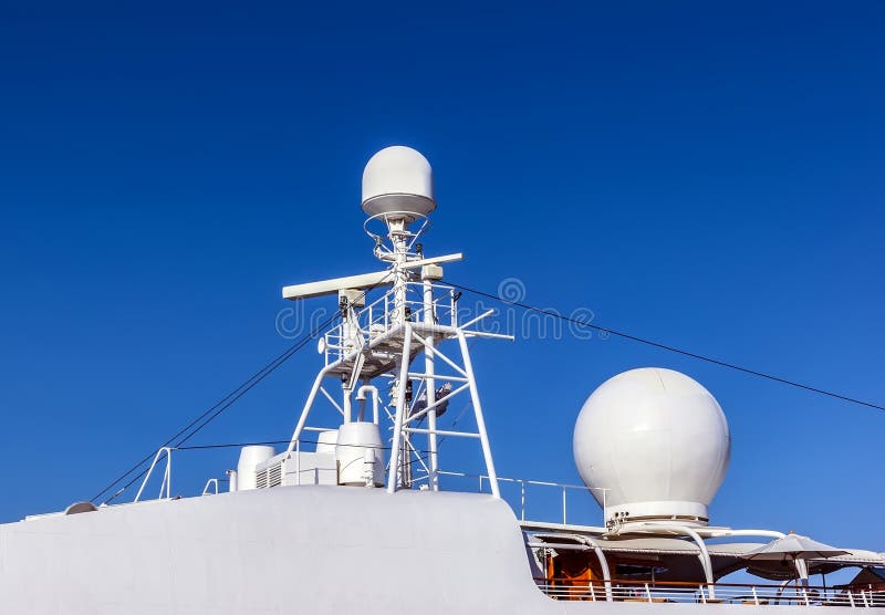 Ship System Navigation Bridge Stock Photo - Image of communications ...
