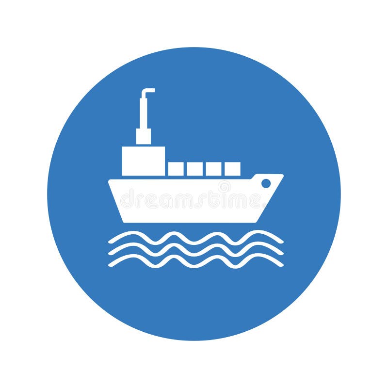 Ship, boat icon stock illustration. Illustration of cargo - 267227378
