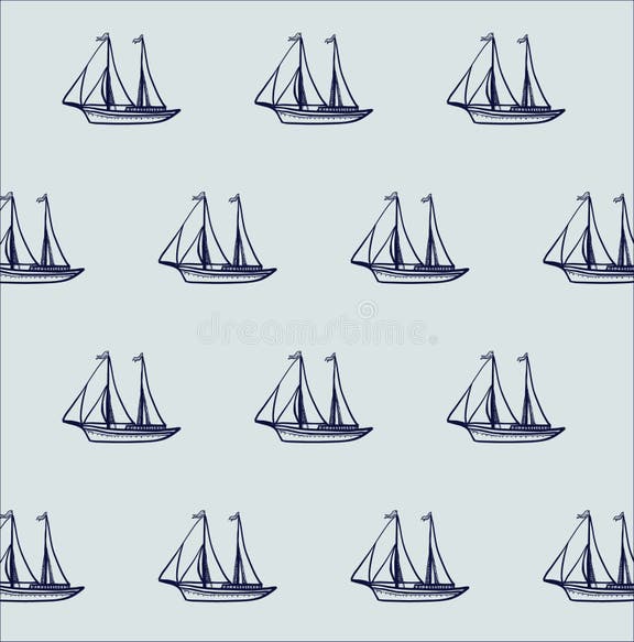 Ship boat pattern stock vector. Illustration of ship - 54123448