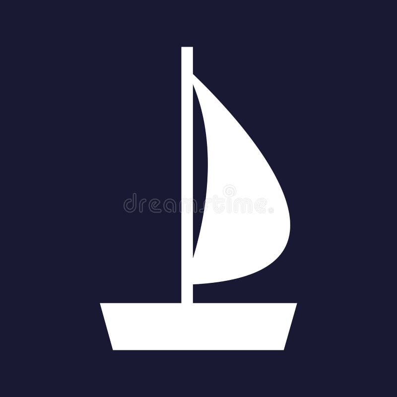 Ship, boat. Sail ship stock vector. Illustration of icon - 98305140