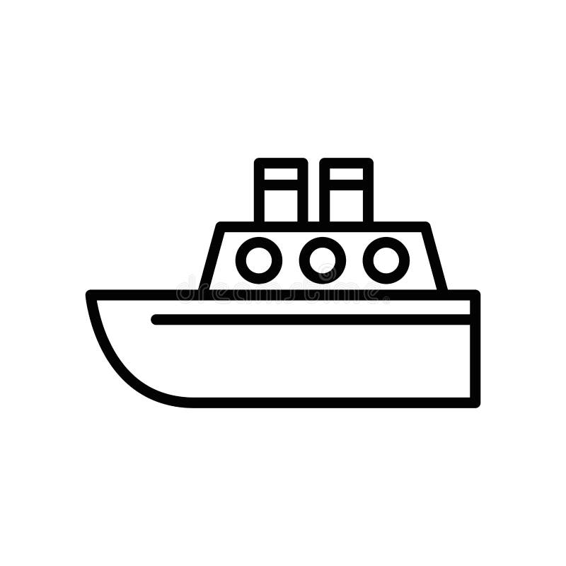 Ship Boat Transport Isolated Icon Stock Vector - Illustration of ...