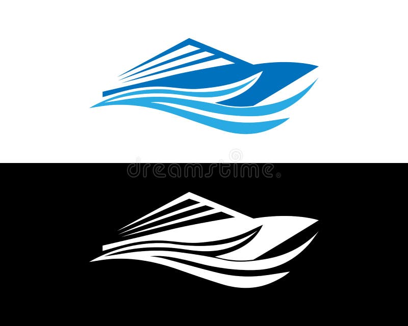 Ship and Boat Yacht with Sailing Logo Design Stock Vector ...