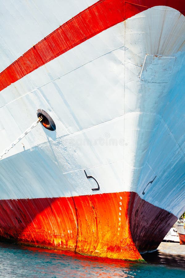 Ship bow stock image. Image of moored, rope, harbor - 251041219
