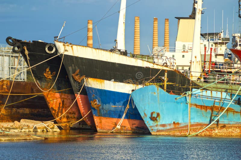 Ship-breaker stock photo. Image of steel, pollution, scrap - 89639578