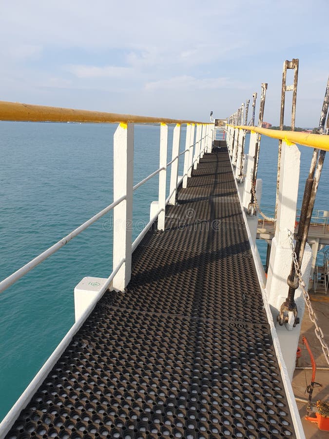 Ship Bridge Wheel House Blue Seas Water Stock Image - Image of house ...