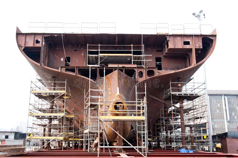 Ship building stock photo. Image of harbor, nautical - 36015730