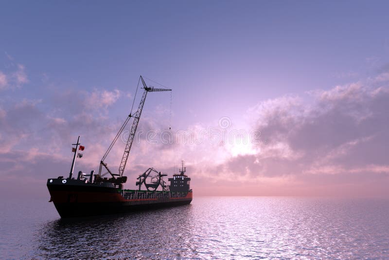 Ship building stock illustration. Illustration of cargo - 29110729