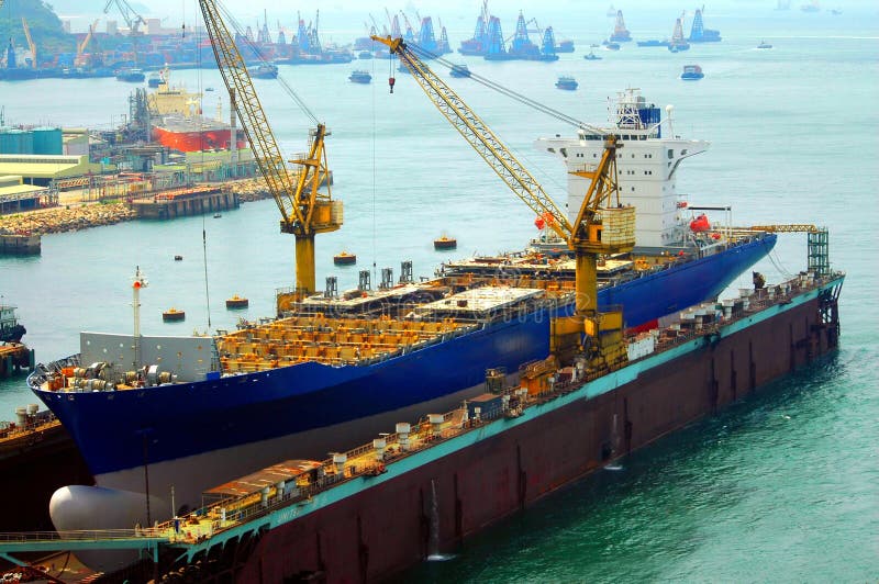 Ship building stock image. Image of logistics, export - 6465669