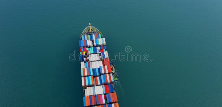 The Ship Business of Logistics Cargo Concept and the Map Global Partner ...