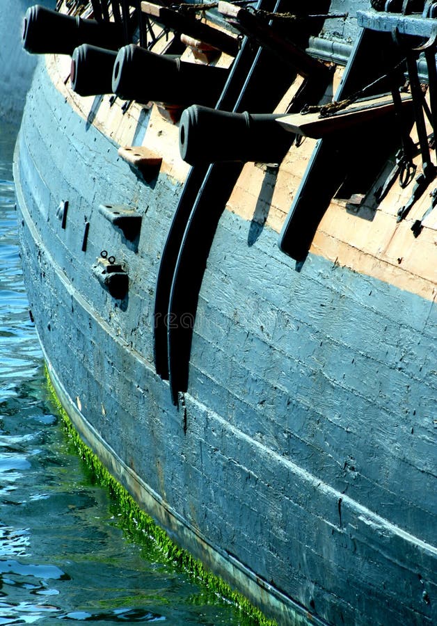 Ship Cannons stock photo. Image of ports, anchorage, ship - 8698664