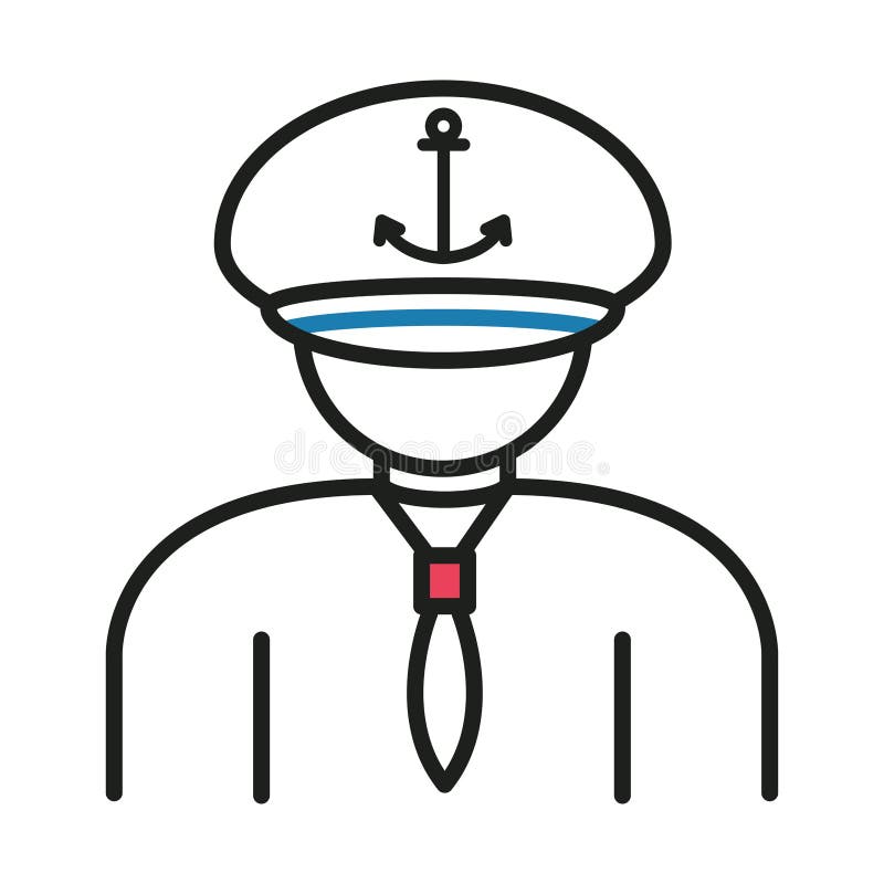 Ship captain nautical stock vector. Illustration of seaman - 267690440