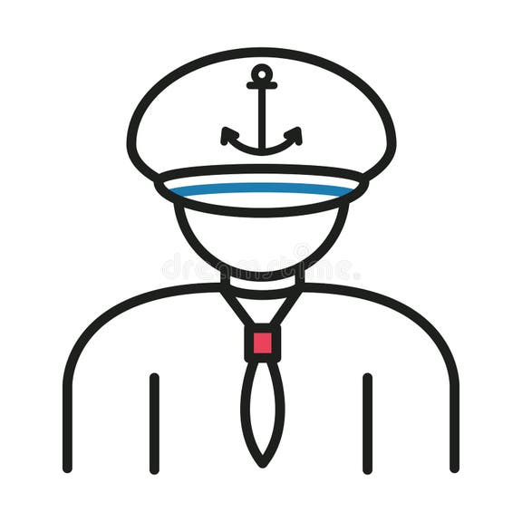 Ship captain nautical stock vector. Illustration of seaman - 267690440