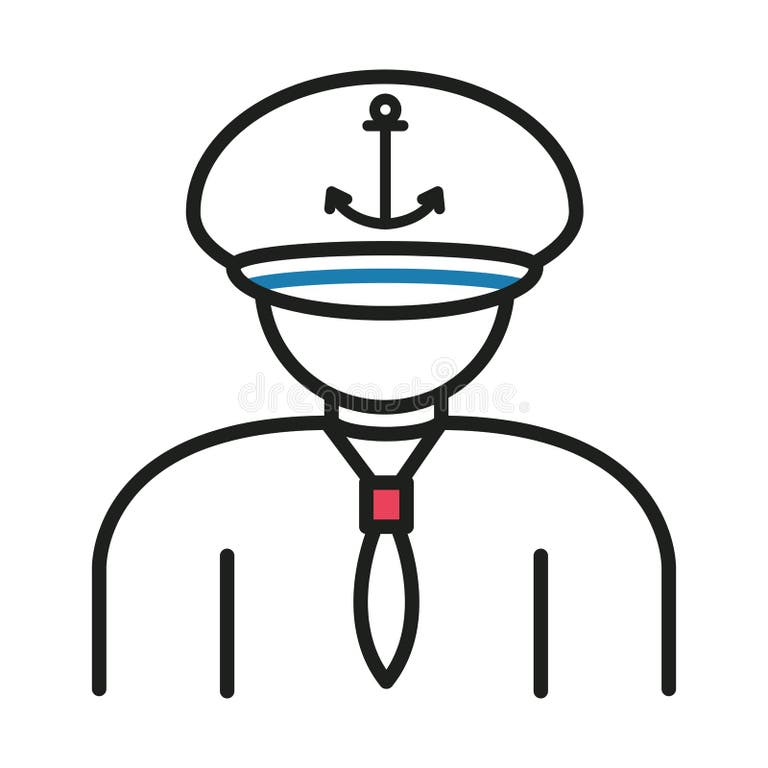 Ship captain nautical stock vector. Illustration of seaman - 267690440