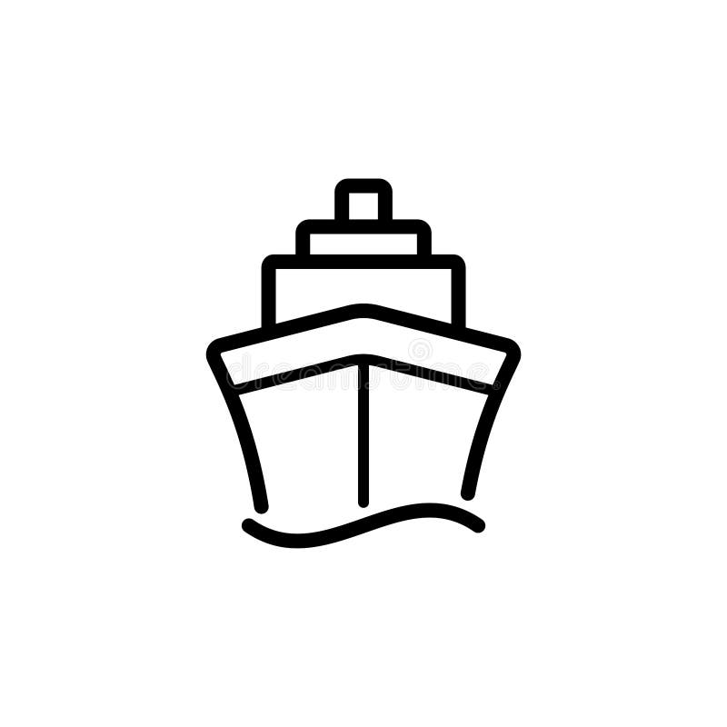 Ship - Cargo Cruiser Icon Vector Design Template Stock Vector ...