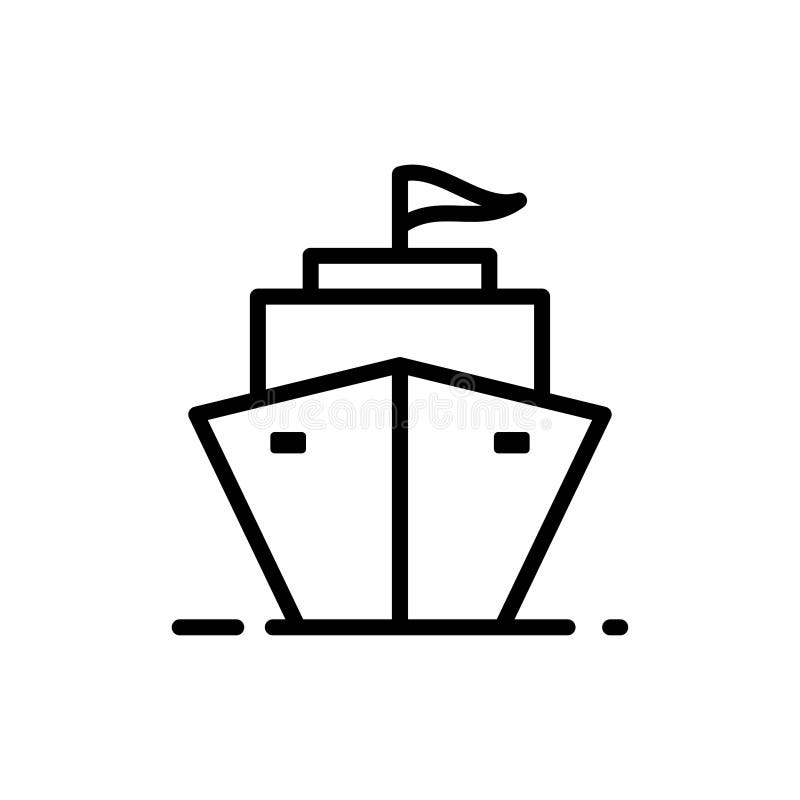 Ship - Cargo Cruiser Icon Vector Design Template Stock Vector ...