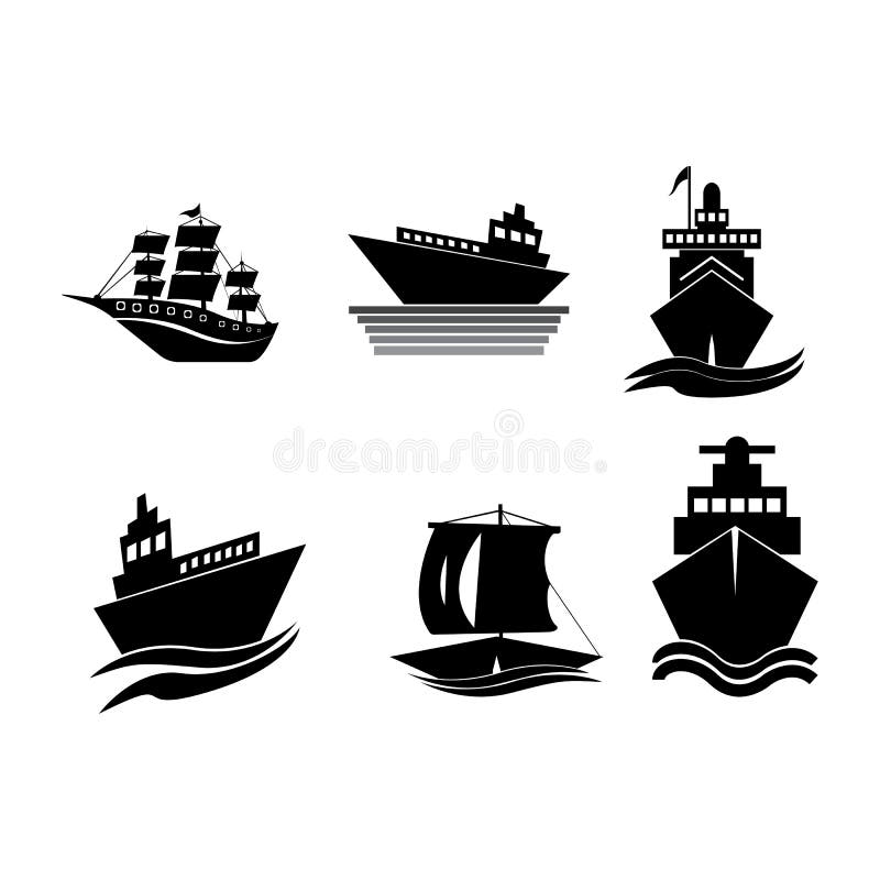 Ship, Ship, Cargo, Logistics, Transport and Delivery Icon Stock ...