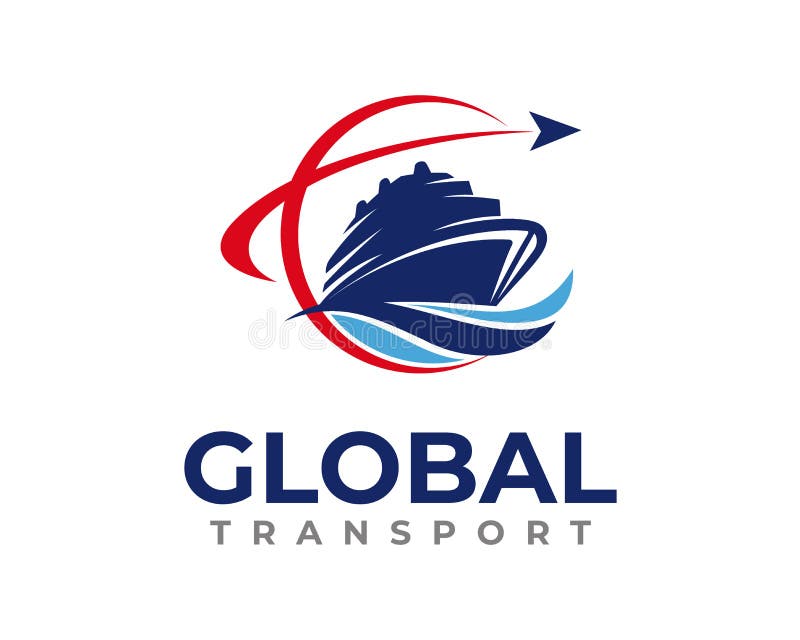 Ship Cargo Logo Design. Logistics and Transport Logo Design Vector ...
