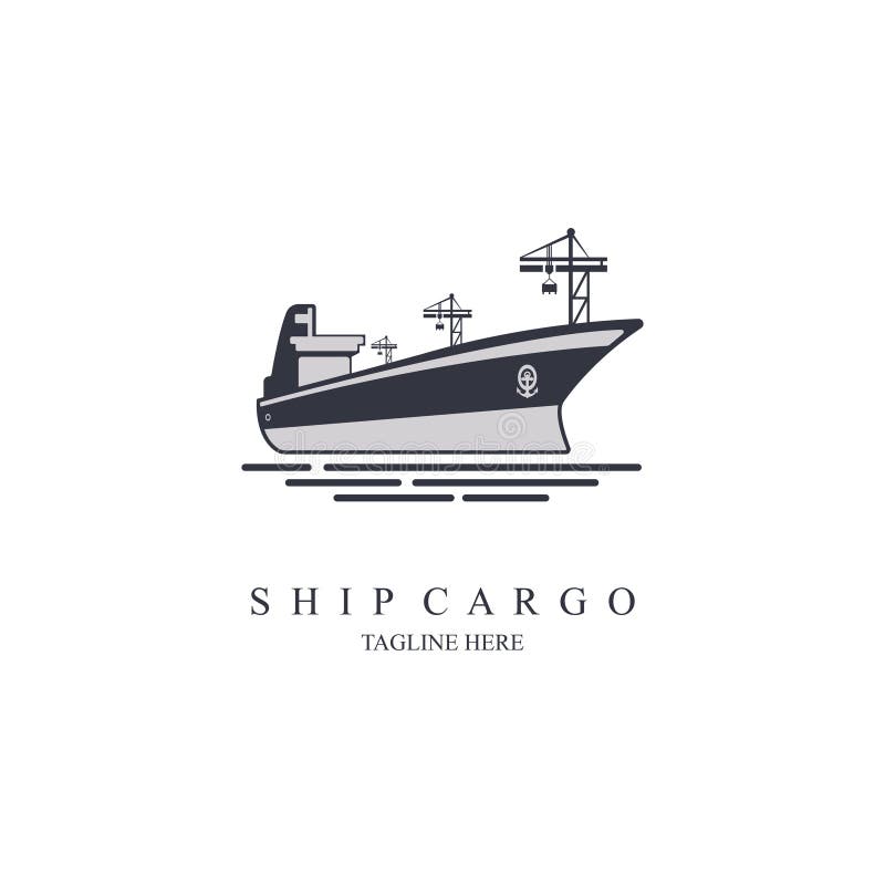 Ship Cargo Vessel Container Logo Template Design Vector for Brand or ...
