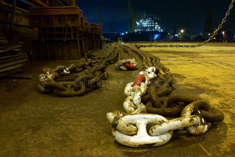 Ship chain stock image. Image of crane, nautical, marine - 18908975